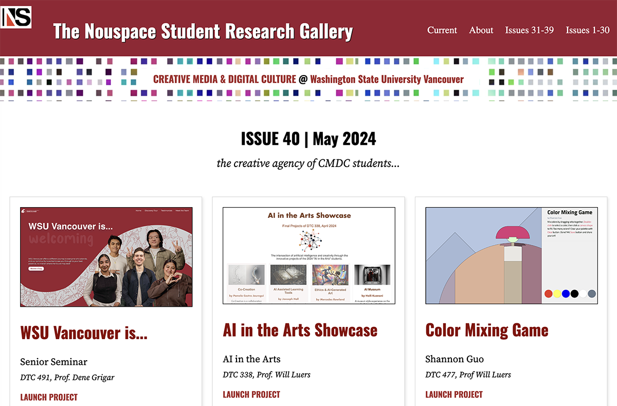 Nouspace Student Research Gallery