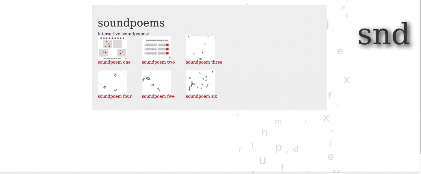 Kinetic and Interactive Poetry – Electronic Literature