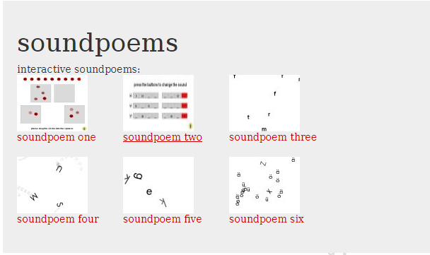 Dylan Niehaus – Kinetic and Interactive Poetry – Electronic Literature