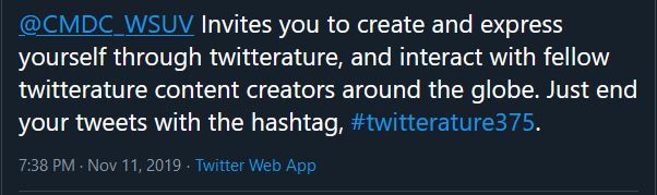 Twitterature Response Anthology – Twitterature375