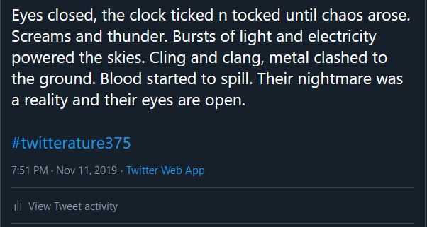 Twitterature Response Anthology – Twitterature375