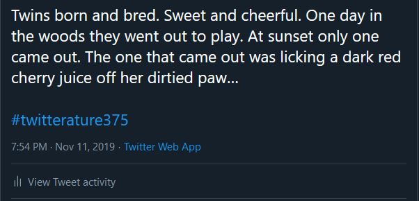 Twitterature Response Anthology – Twitterature375